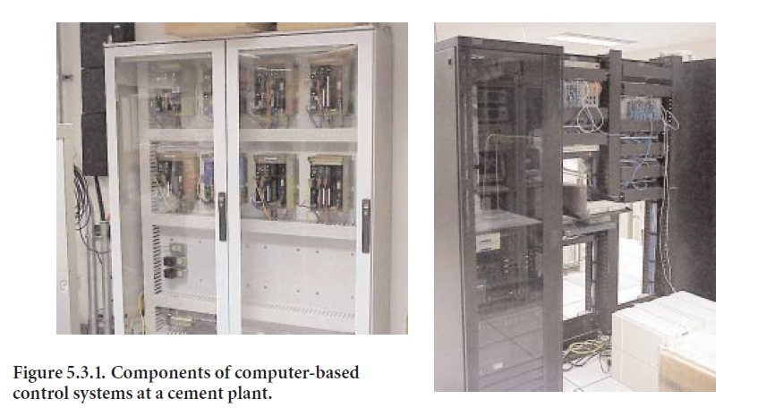 Figure 5.3.1. Components of computer-based control systems at a cement ...