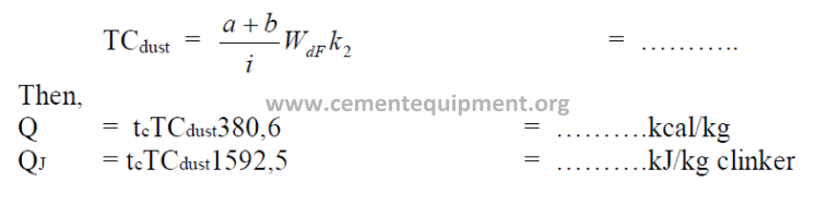 EVERY SINGLE EQUATION IN CEMENT INDUSTRY - INFINITY FOR CEMENT EQUIPMENT